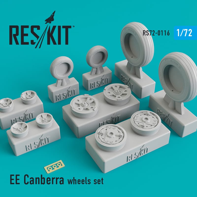 EE Canberra wheels set RS72-0116 - BIG PLANES KITS