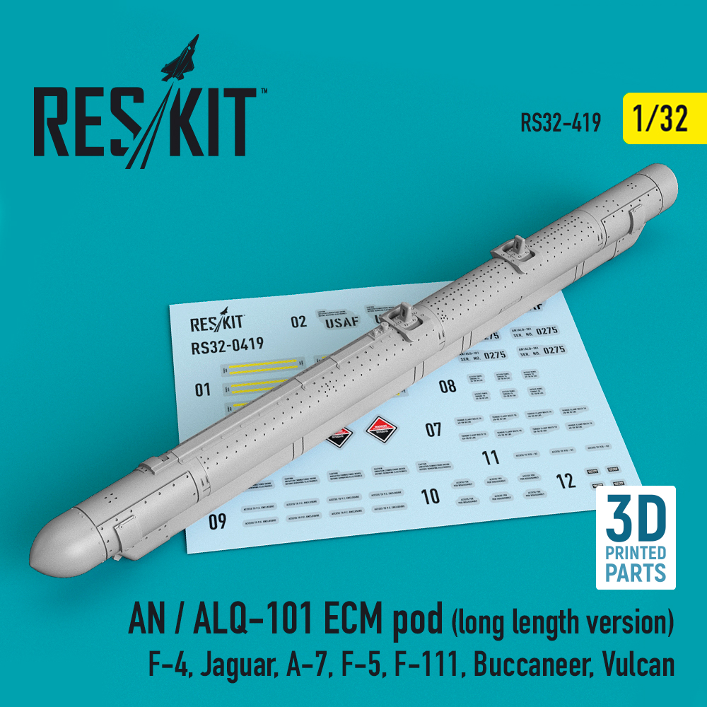 AN / ALQ-101 ECM pod (long length version) (3D printing) (1/32) - BIG PLANES KITS